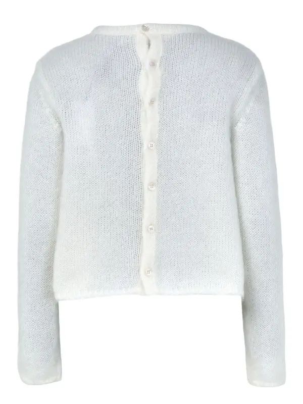Loewe Mohair Blend Cardigan - White