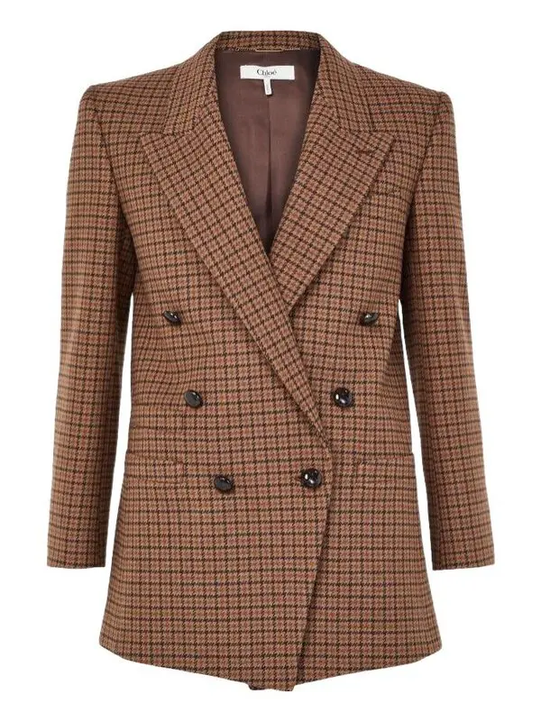 Chloé Double Breasted Jacket - Brown