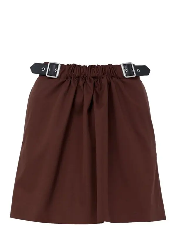 Loewe Belted Mini Skirt - Red