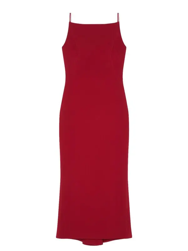Givenchy Spaghetti Strap Mid-length Dress - Red
