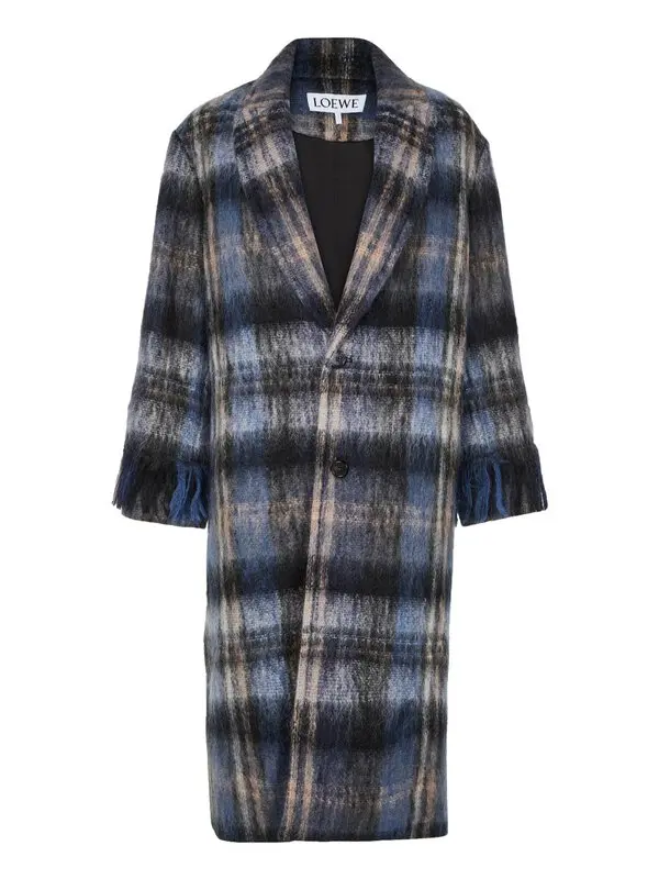 Loewe Striped Coat - Black