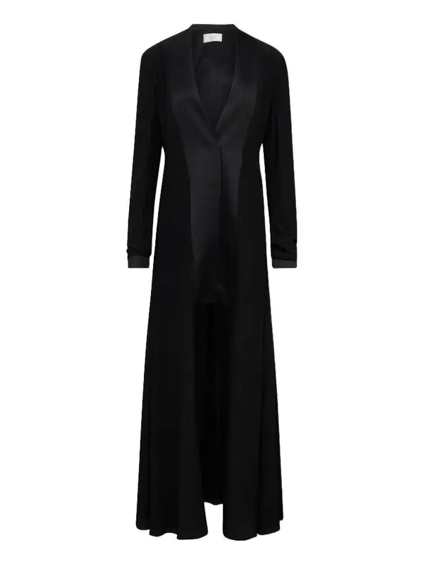 THE ROW Long Sleeve Coat - Black