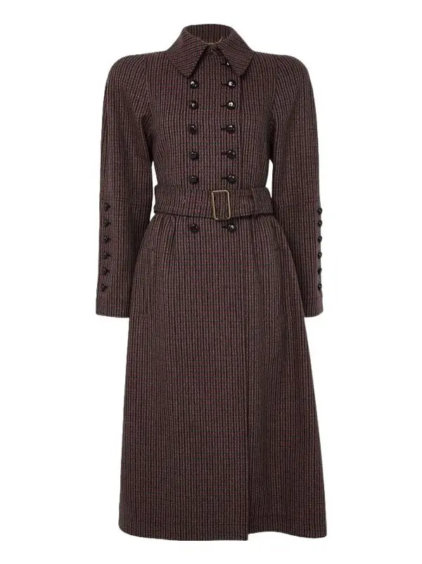 Chloé Belted Coat - Black