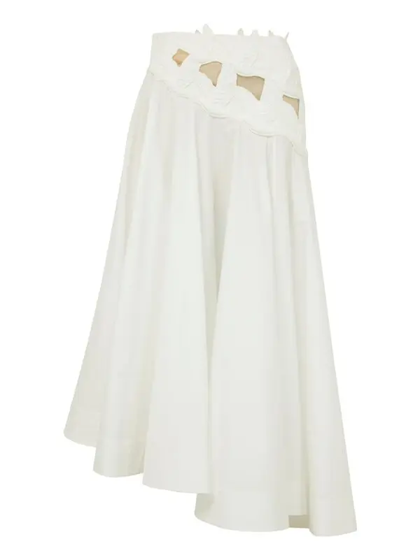 Zimmermann Applique Maxi Skirt - White