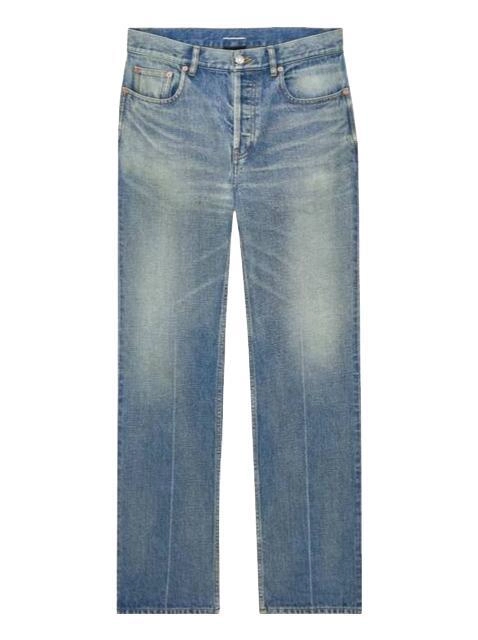 Saint Laurent Tapered Mid-rise Jeans - Authentic Mid Blue
