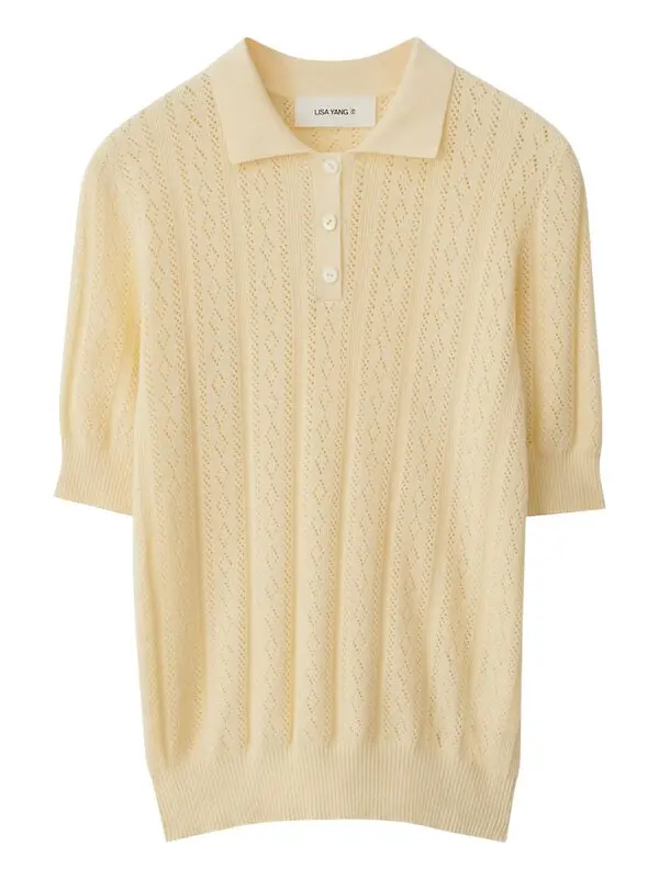 LISA YANG Cristine Polo Shirt - Yellow