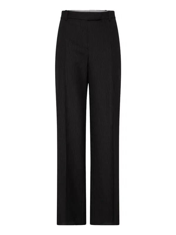 THE ROW Stripe Casual Trousers - Black