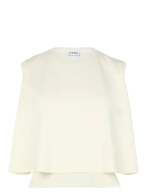 Loewe Sleeveless Knit Sweater - White