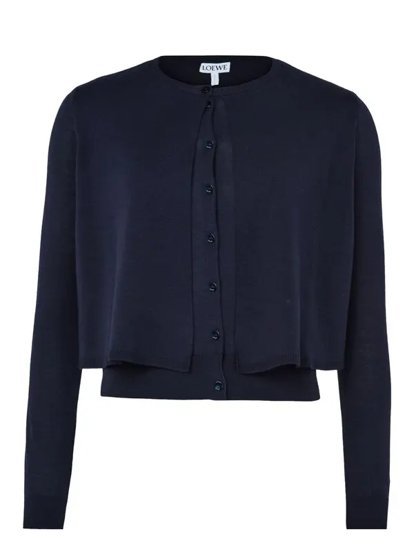 Loewe Wool Cardigan - Black