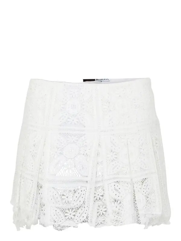 Loewe Cotton Mini Skirt - White