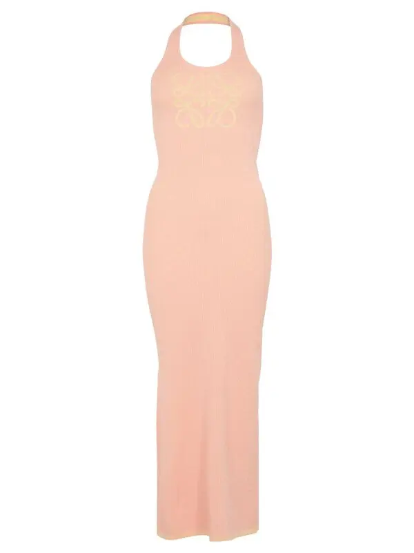 Loewe Sleeveless Letter Print Vest Dress - Nude