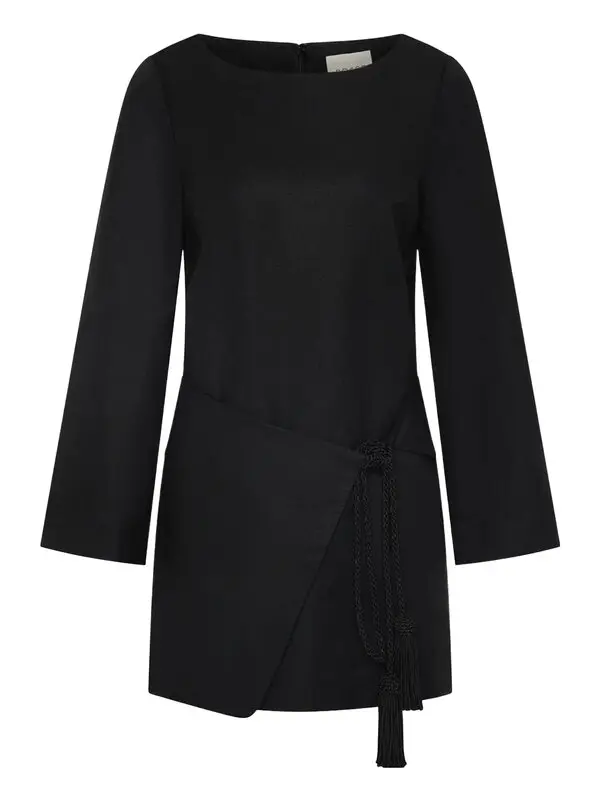 Posse Bell Sleeve Kaftan Dress - Black