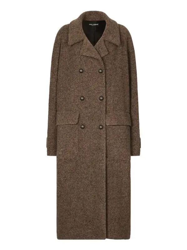 Dolce & Gabbana Dolce Gabbana Double-breasted Mid-length Coat - Brown