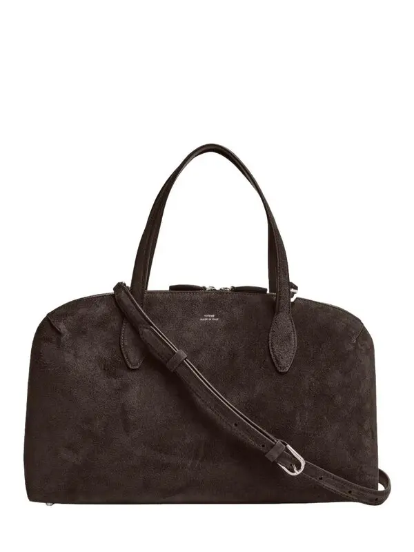 TOTEME M Logo Shoulder Bag - Black