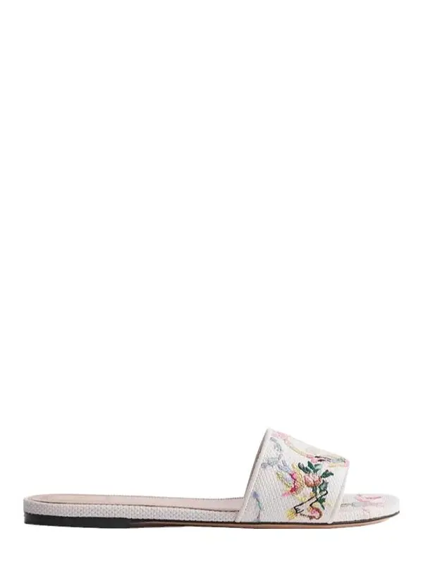 Dior Qixi Medallion Slide Sandals - Multicolor