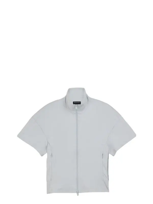 ADIDAS ORIGINALS Y-3 3-stripes Short Sleeve Track Top - Transparent Gray