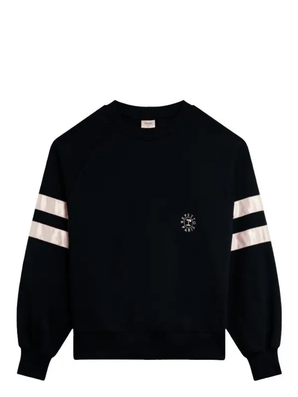 Repetto Signature Satin Oversized Sweat - Black