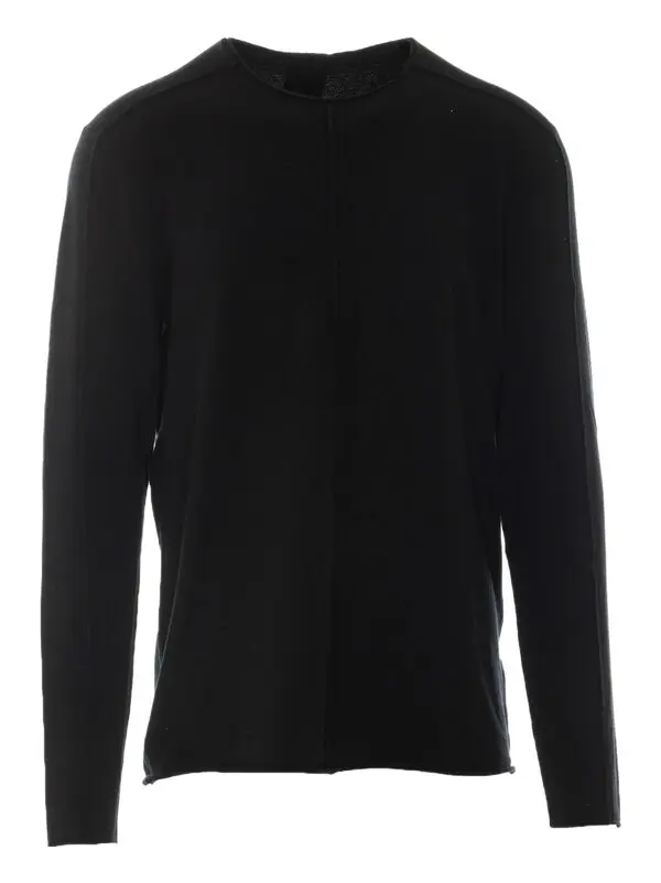 THOM KROM Crewneck Long Sleeve Sweater - Black