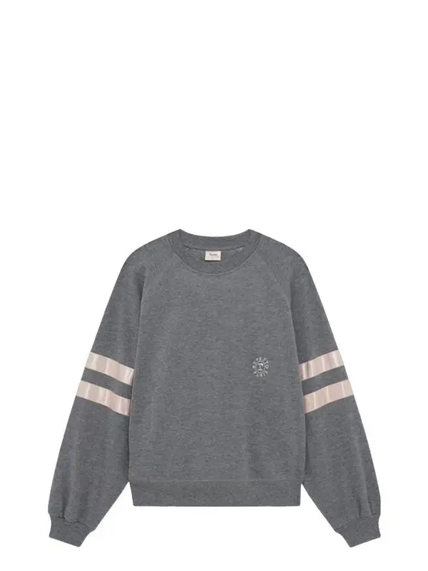 Repetto Crewneck Sweatshirt With Ribbon Detailing - Grey