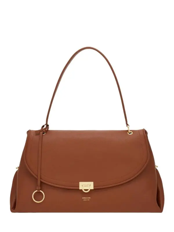 FERRAGAMO Sofia Shoulder Bag - Cognac