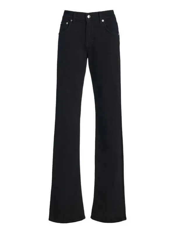 HAIKURE Split-hem Jeans - Black