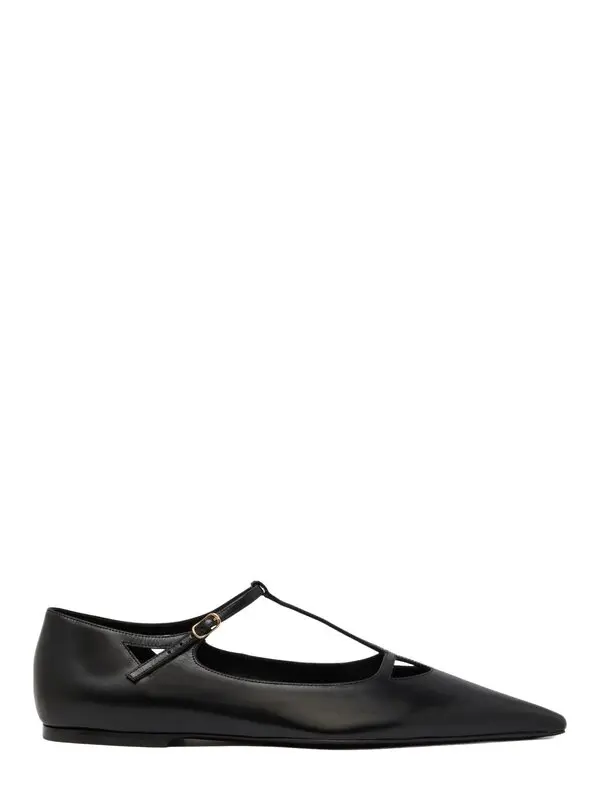 THE ROW Pointed Ballet Flats - Black