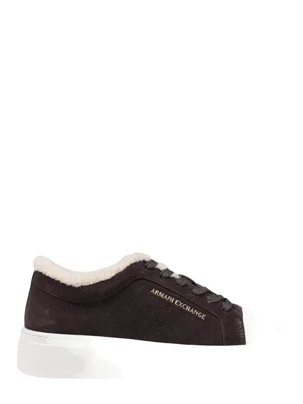Armani Exchange Lace-up Sneakers - Brown
