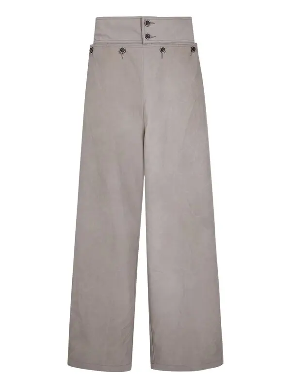 UMA WANG Button-up Casual Pants - Beige