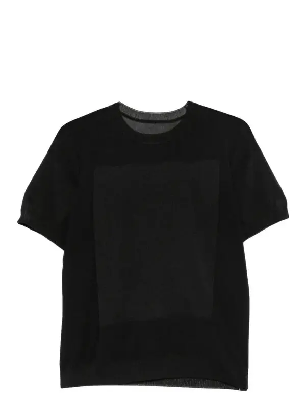 Issey Miyake Crewneck Short Sleeve T-shirt - Black