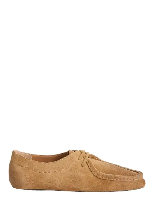 JIL SANDER Lace-up Suede Shoes - Nude