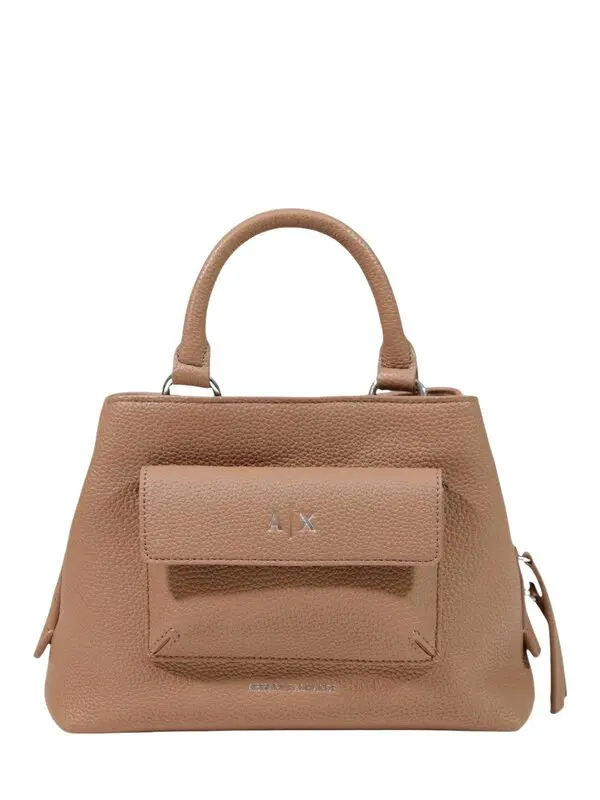 Armani Exchange Top Handle Bag With Detachable Shoulder Strap - No