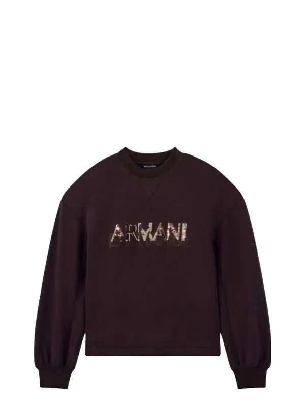 Armani Exchange Sweatshirt Stretch Viscose Scuba - Brown