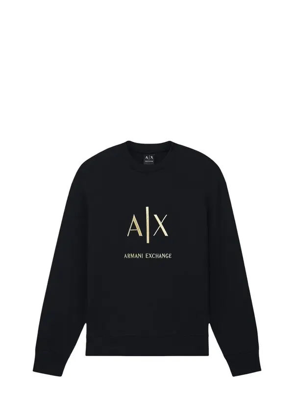 Armani Exchange Long-sleeve Crew-neck Sweatshirt - Black