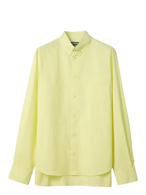 Jacquemus Tailleur Double-layer Button-down Shirt - Light Yellow