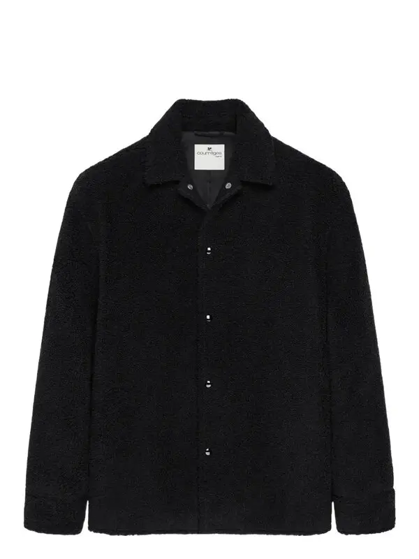 COURREGES Wool-blend Shirt Jacket - Black