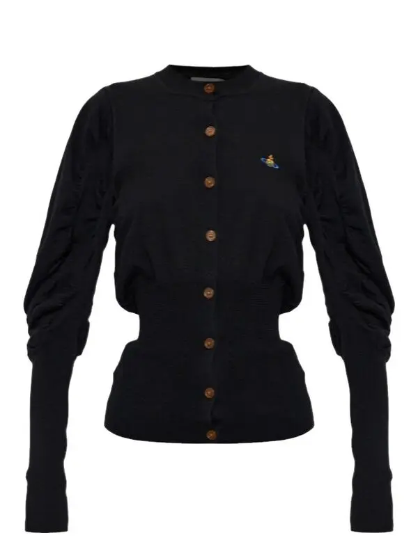 VIVIENNE WESTWOOD Eli Ruched Sleeve Cardigan - No