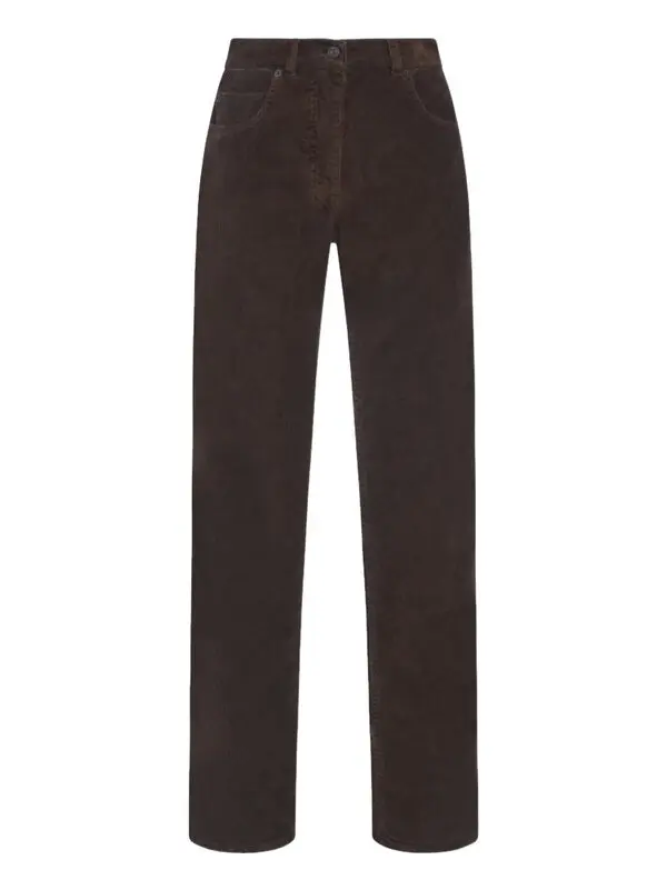 THE ROW Frava Trousers - Dark Brown