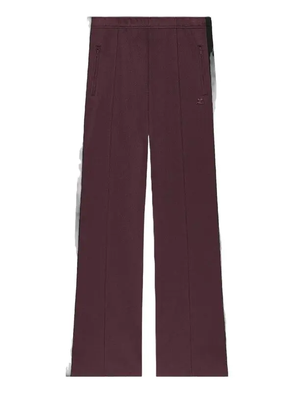 COURREGES Logo Casual Pants - Charred/black