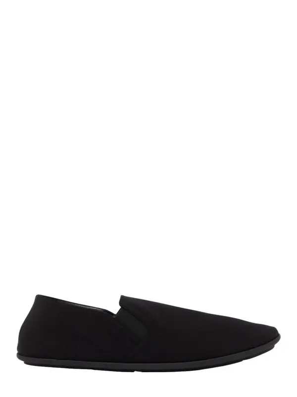 THE ROW Round-head Flat Slip-on Shoes - Black