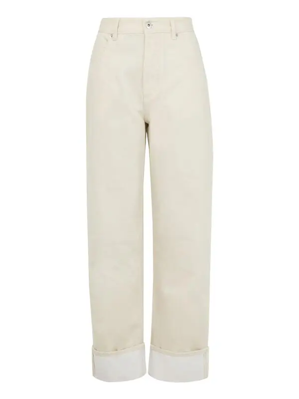 Bottega Veneta Straight Pants - White