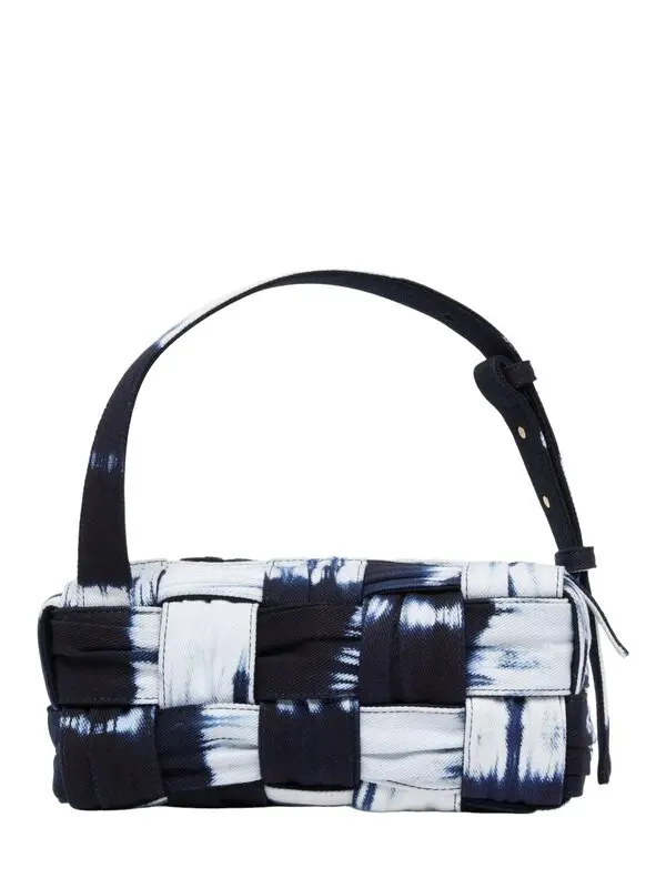 Bottega Veneta Tie-dyed Shoulder Bag - Black