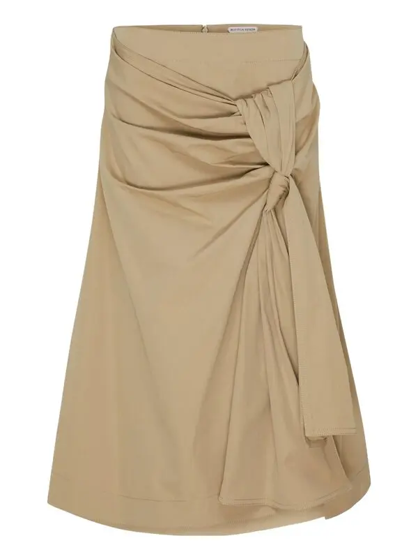 Bottega Veneta Knot Skirt - Nude