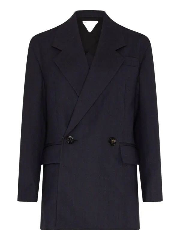 Bottega Veneta Long-sleeved Suit Coat - Black