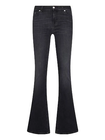 7 For All Mankind Jeans Size Cotton, Elastane - Black