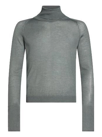 Isabel Benenato Turtleneck Military Size Cashmere, Silk - Green