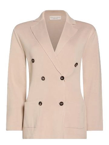 FILIPPO DE LAURENTIIS Double-breasted Knitted Blazer - Pink