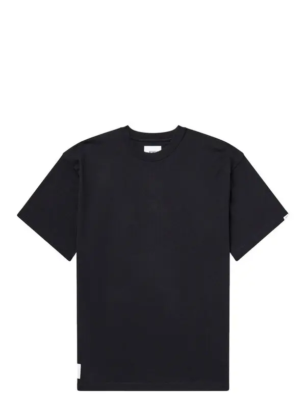 WTAPS Sign-yd Cotton-jersey T-shirt - Black
