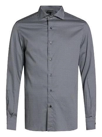 Emporio Armani Shirt Size Cotton, Elastane - Black