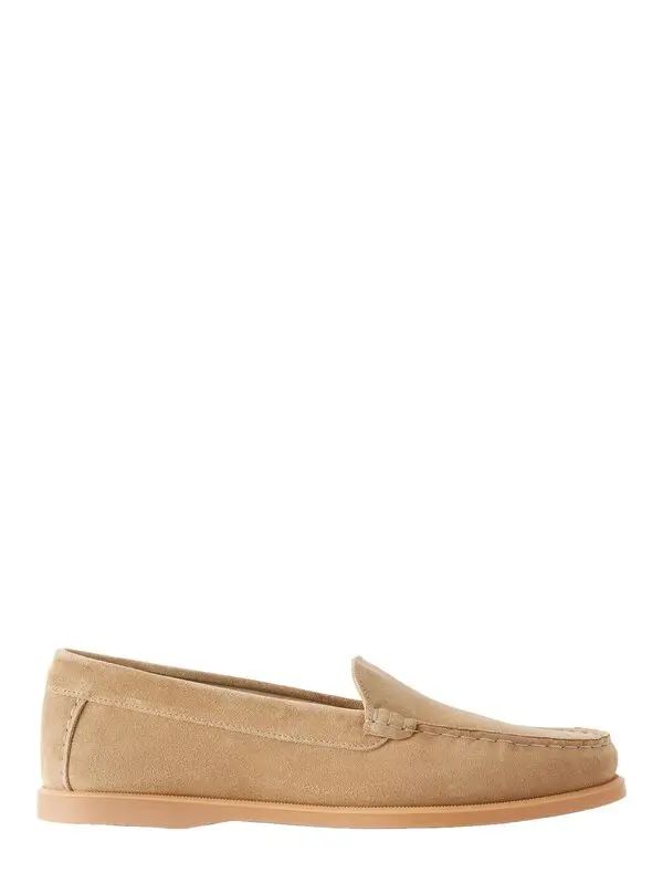 SAMAN AMEL City Suede Loafers - Brown