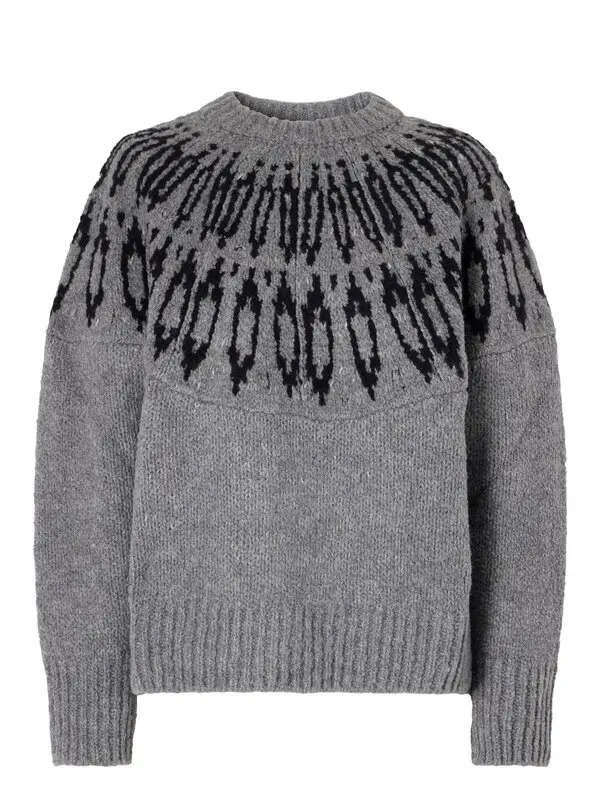 Altuzarra Coleman Fair Isle Wool Sweater - Black